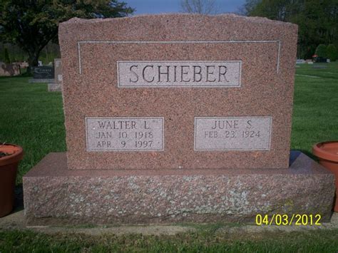 Walter Leo Schieber 1918 1997 Find A Grave äreminne