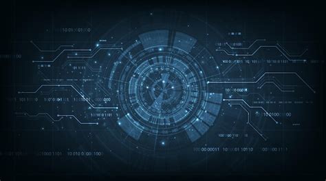 Premium Vector Futuristic Technology Processing Background