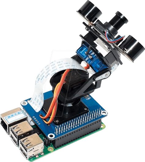 Rpi Shd Pan Tilt Raspberry Pi Shield Kit With Pan Tilt Function At