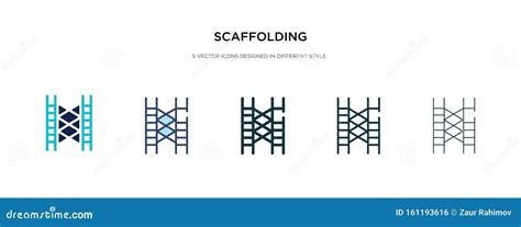 Scaffolding Icon Vector Isolated On White Background Scaffolding Sign