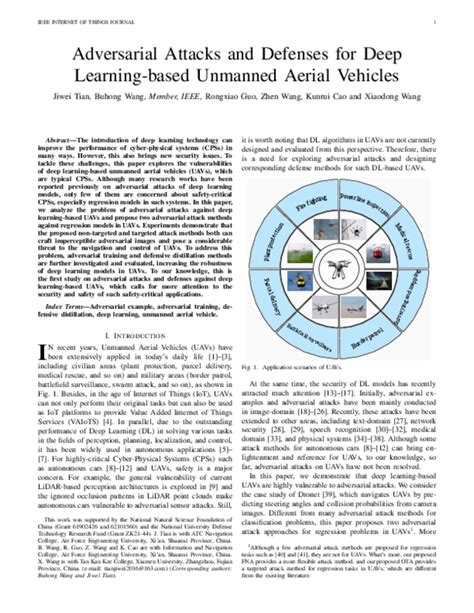 Pdf Adversarial Attacks And Defenses For Deep Learning Based Unmanned