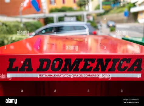 Lugano Switzerland October 1 2022 La Domenica The Sunday
