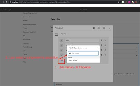 Accordion Unable To Add Items Into Accordion Component In Spa Editor