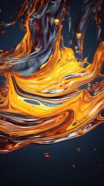 Premium Photo Oil Liquid Shapes Uhd Wallpaper