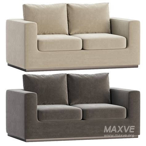 Eudora 2 Seater Sofa 3d Model Download Maxve