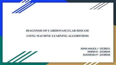 Parkinson Ml Using Machine Learning And Svm Pptx