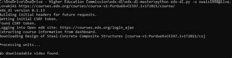 no downloadable video found · issue 667 · coursera dl edx dl · github