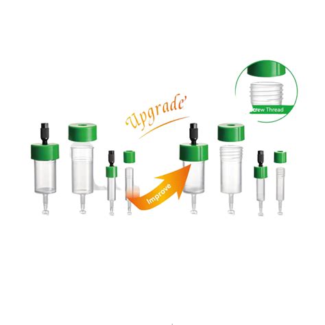 Empty Fplc Columns With Threaded End Capacity 1 Ml With Green Sealing Sleeve