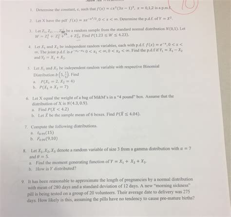solved determine the constant c such that f x cx 2 3x