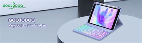 Goojodoq 7 Color Backlit Keyboard Case For Ipad 9th 8th 7th Gen 10 2 Inch Ipad