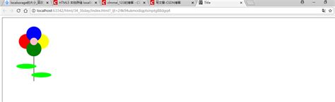 html能画图形吗 （html）svg实现画图功能，画一朵小花 csdn博客