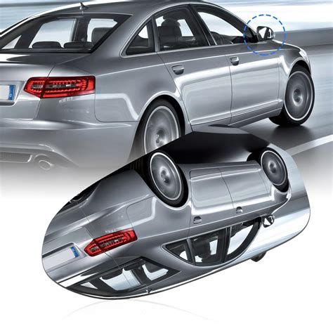 Audi A6 Accessories Right Side Heated Aspheric Mirror Glass For Audi A6