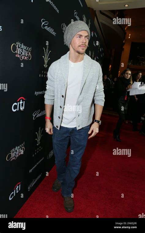Derek Hough Arrives At The Grove S 11th Annual Christmas Tree Lighting Spectacular Presented By
