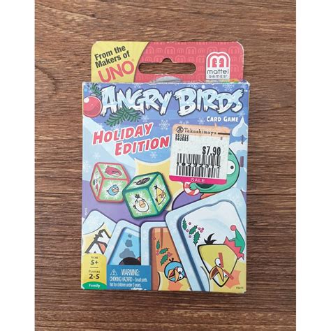 Jual Uno Card Game Angry Bird Holiday Edition Shopee Indonesia