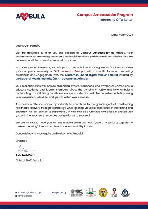 Aryan Patnaik On Linkedin Ambula Ambulaambassador Campusleadership