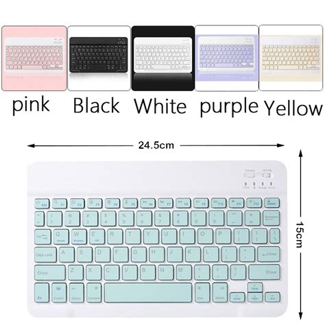 10inch Wireless Keyboard Bluetooth Keyboard Mouse Tablet For Laptop Pad Phone Universal Android