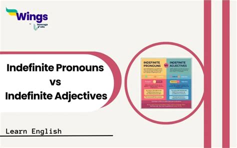 Indefinite Pronouns Vs Indefinite Adjectives Key Differences