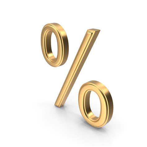 Gold Percent Icon 3d Object 2318152001 Shutterstock