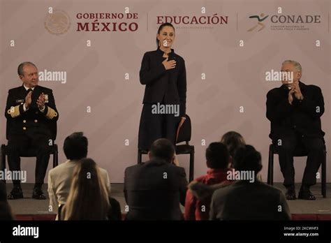 At The Centre Claudia Sheinbaum Head Of The Mexico City Government