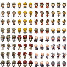 Tall Sprites RPG Maker MV RMMV Ideas Rpg Maker Rpg Pixel Art Characters