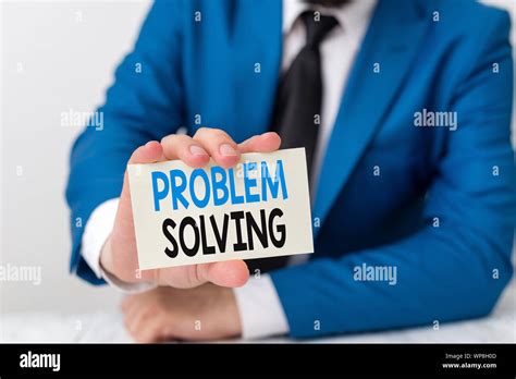 Handwriting Text Writing Problem Solving Conceptual Photo Process Of Finding Solutions To