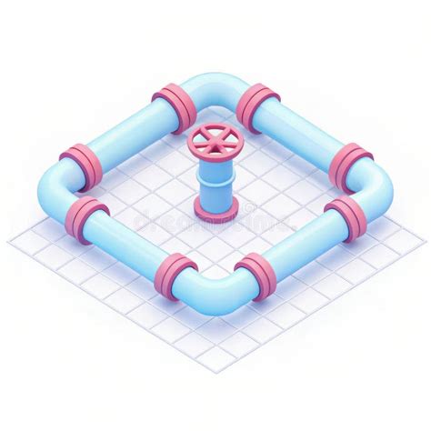 Integrated Pipeline System With Grid And Valve For Fluid Distribution Management Stock