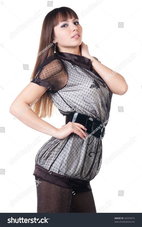 Beautiful Woman Sexual Dress Isolated Over Stock Photo Shutterstock