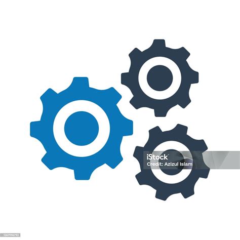 Configuration Customize Technical Solution Service Gear Icon Stock