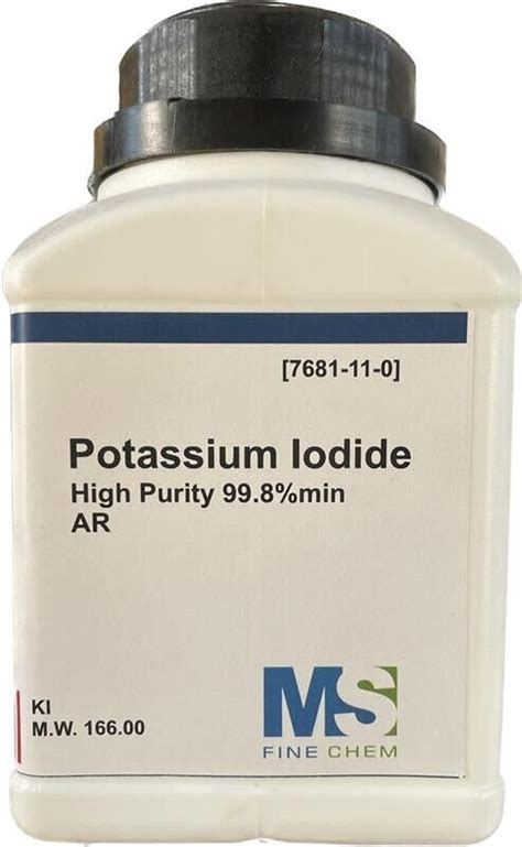 Potassium Iodide High Purity Usp Crystals Powder 500 Grams