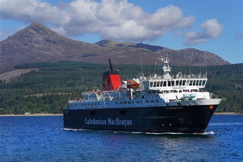 The Caledonian Macbrayne Ferry Caledonian Isles In Scotland Editorial Image Image Of