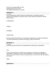 Module Lesson Docx Score For This Attempt Out Of Submitted Aug At Am This