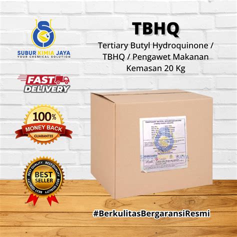 Jual Tbhq Tertiary Butyl Hydroquinone Antioxydant 20kg Shopee