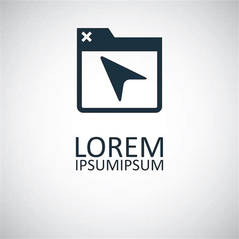 Premium Vector Browser Cursor Icon