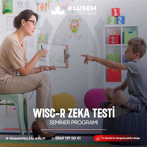 Wisc R Zeka Testi Semineri