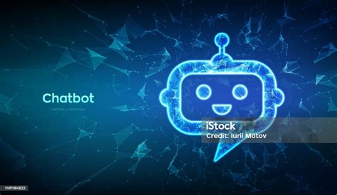 챗봇 낮은 폴리 추상 로봇 채팅 머리 아이콘입니다 말풍선 메시지 기호입니다 대화 클라우드 챗봇 어시스턴트 애플리케이션 서명 Ai 개념입니다 3d 다각형 벡터 그림입니다