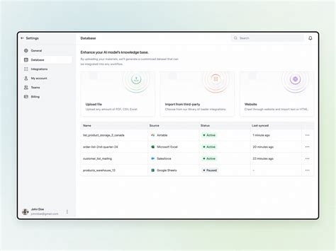 ai sales platform database by arkadiusz spiralski for syngri on dribbble