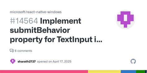 Implement SubmitBehavior Property For TextInput In Fabric Issue Microsoft React