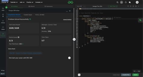 Kurapati Venkata Poojitha On Linkedin Gfg Geekstreak