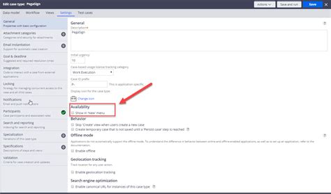 Hide Casetypes From New Menu Support Center