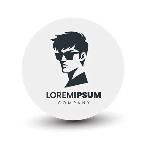 人物头像李小龙标志logo矢量图设计素材 花瓣网