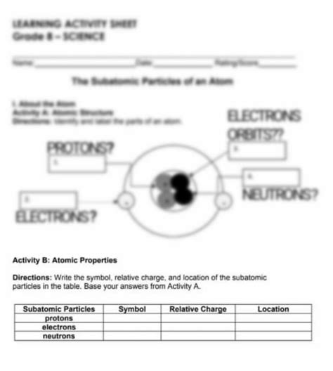 Subatomic Particles Location