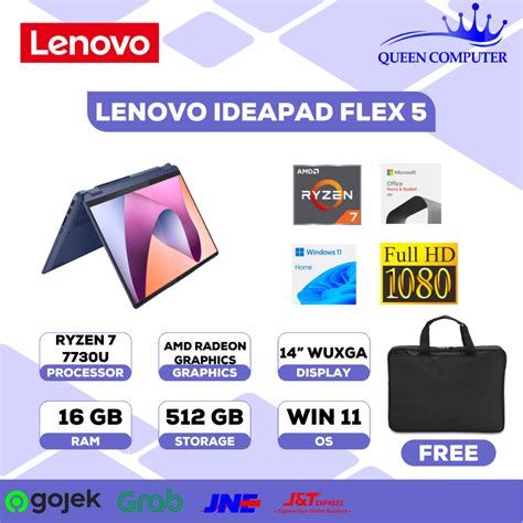 Jual Laptop Lenovo Ideapad Flex Ryzen U Gb Gb W Ohs Shopee Indonesia