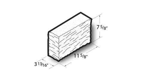 12x8x16 Split Face Block Best Block
