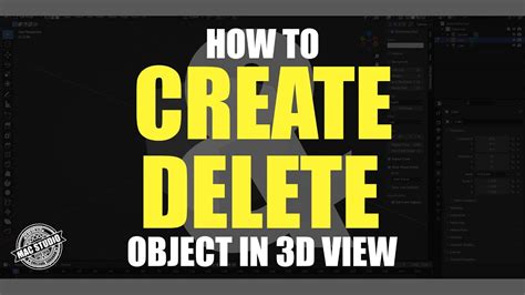 How To Create And Delete Object In Blender Quick Tutorial Youtube
