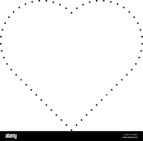 Heart Shape Dotted Symbol Icon Vector For Creative Graphic Design Ui Element In A Pictogram