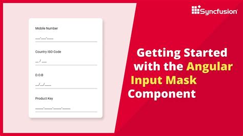 Getting Started With The Angular Input Mask Component Youtube