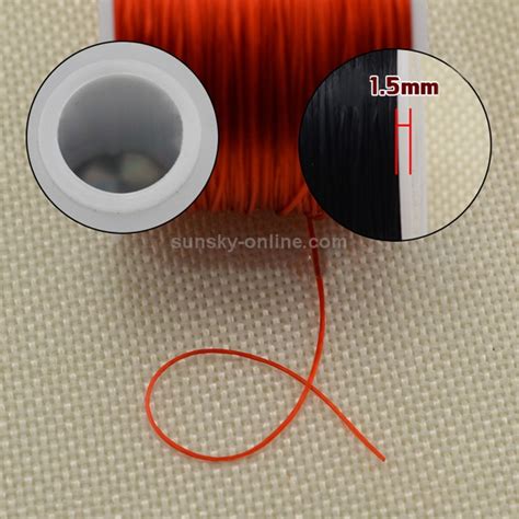 2 Pcs 50 M 가방 05mm 라운드 탄성 코드 구슬 스트레치 스레드 문자열 목걸이 팔찌 보석 만들기에 대 한