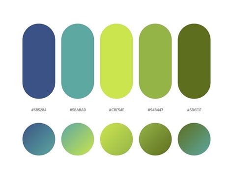 32 Beautiful Color Palettes With Their Corresponding Gradient Palettes