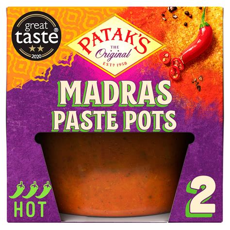 Pataks Madras Paste Pots 2 X 70g Indian And Curry Sauces Iceland Foods
