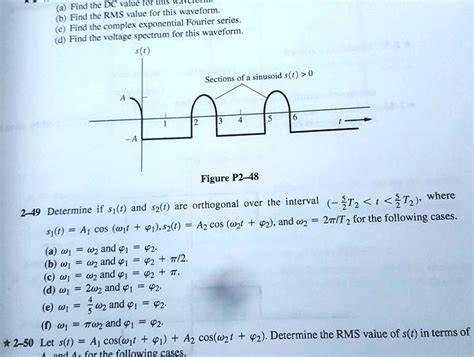 Solved B Find The Rms Value For This Waveform C Find The Complex Exponential Fourier Series